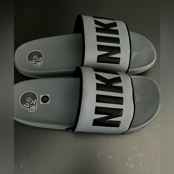 Nike | Shoes | Brand New Gray Nike Slides Size 3 | Poshmark